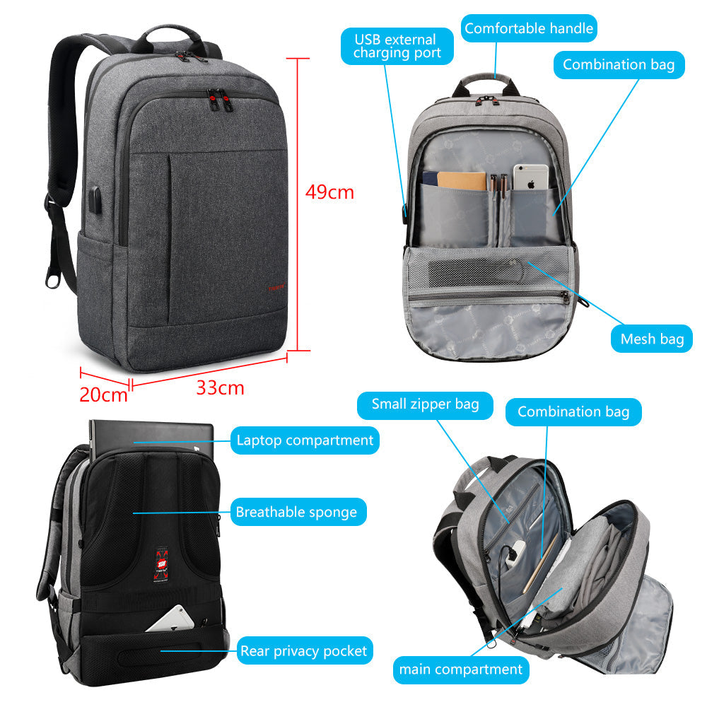 Smart USB Charging Laptop Backpacks | Business Commuter Bags | TIGERNU
